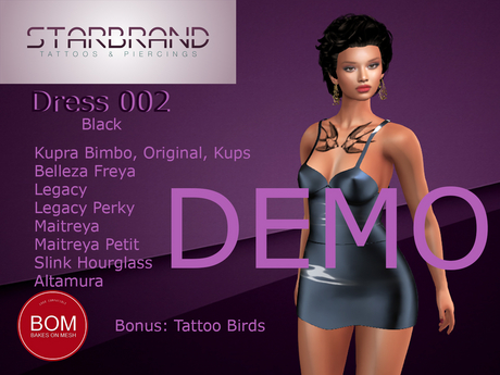 Second Life Marketplace - STARBRAND Dress 002 DEMO